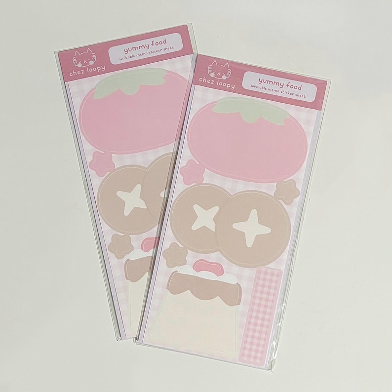 Tomato Writable Memo Sticker Sheet - Etsy