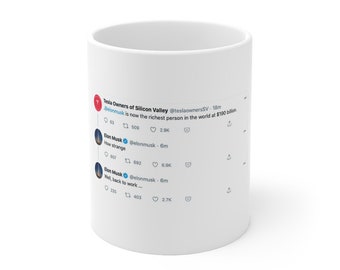 Elon Musk Coffee Mug | Etsy