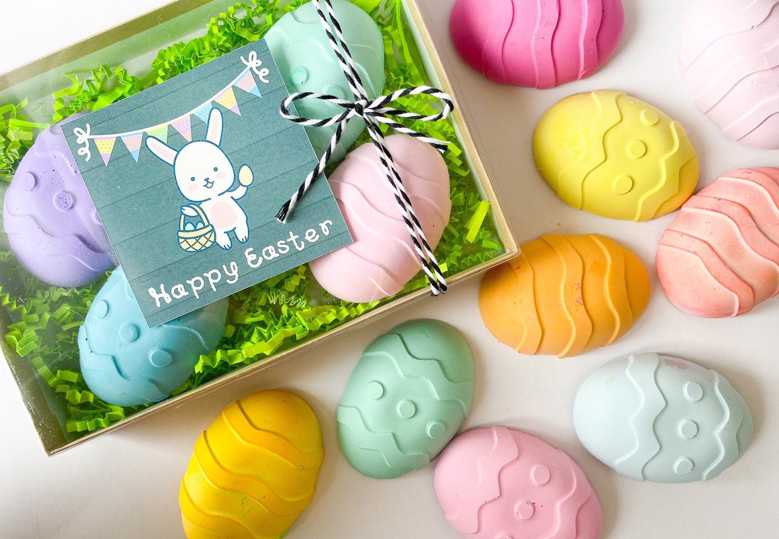 Easter Chalk Easter Chalk Set Easter Basket Stuffer Kid | Etsy