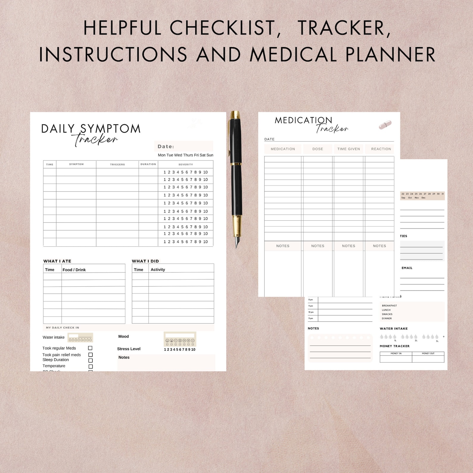 Medical Planner Printable | Health Care Planner Binder | Wellness ...