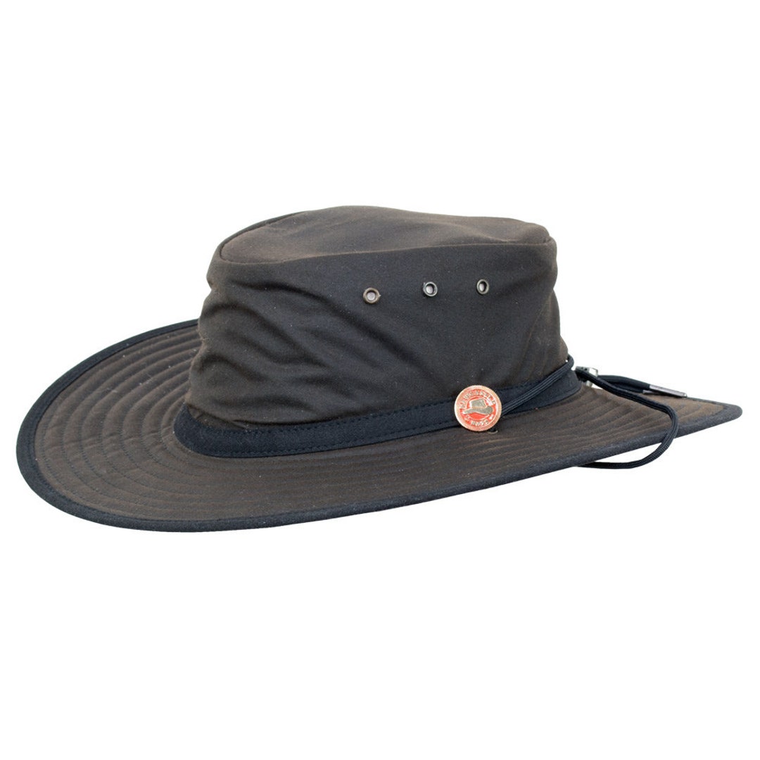 Australian Made Waterproof Oilskin Wide Brim Hat – Durack | UPF50 ...
