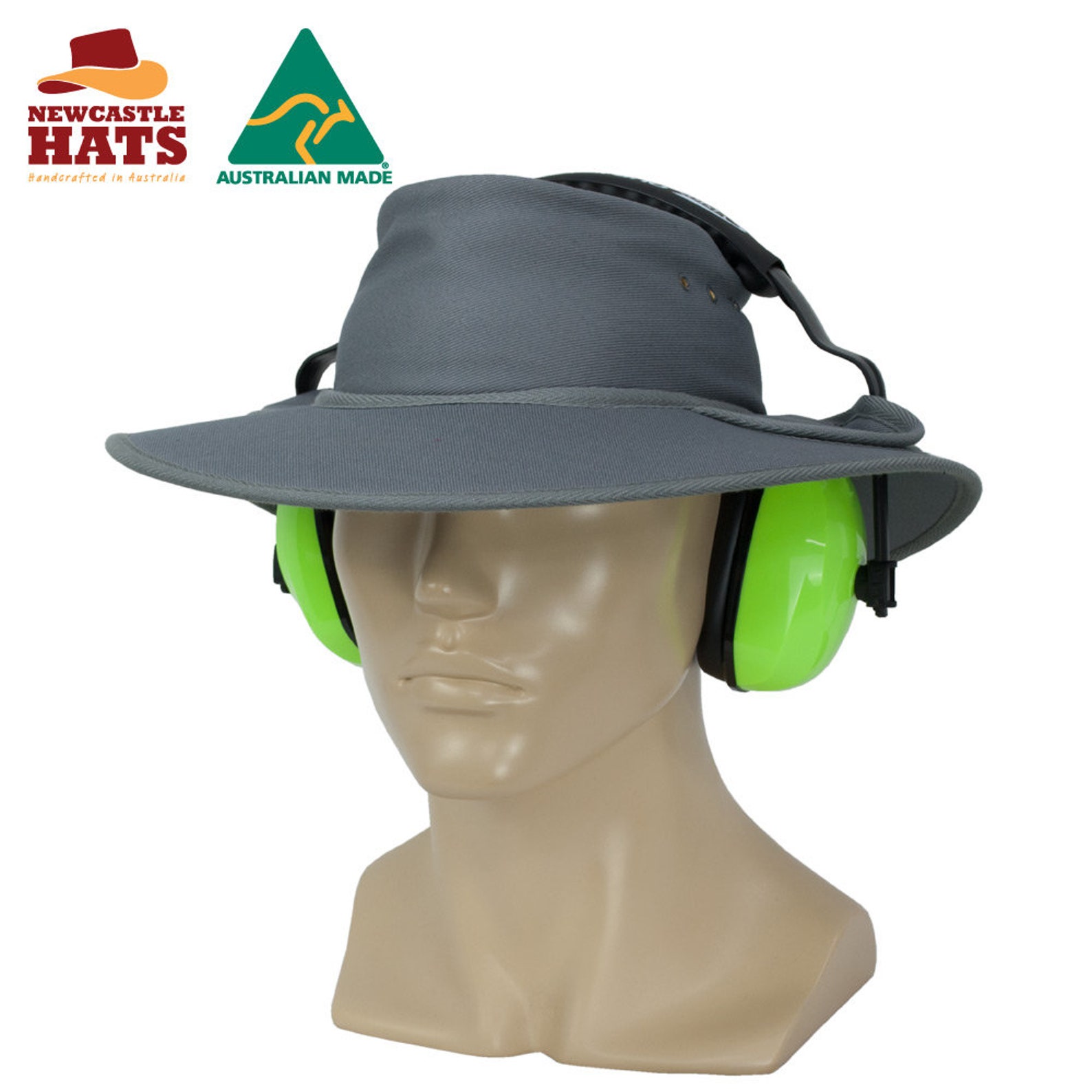Australian-made Wide Brim Earmuff Hat for Outdoor Adventures, Work & Sun Protection (UPF50+) - Etsy