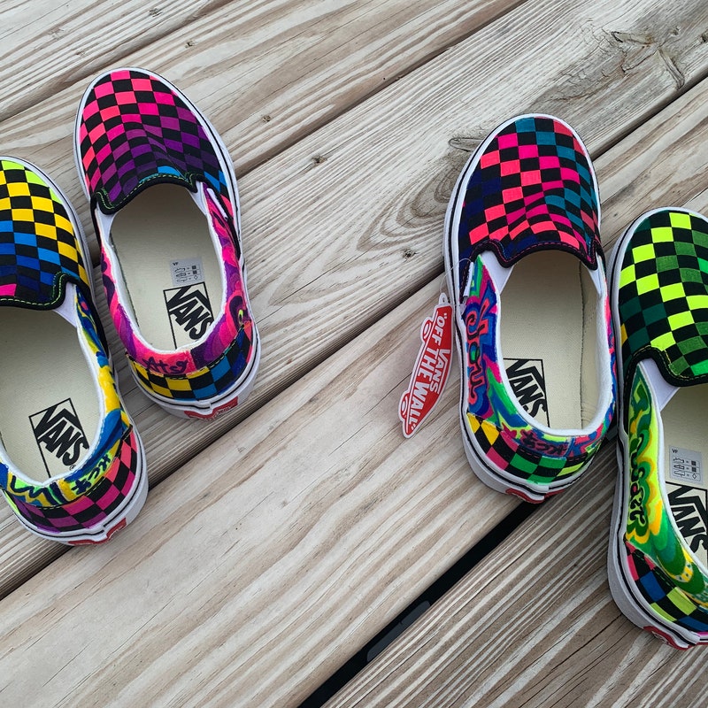 Rainbow Vans - Etsy
