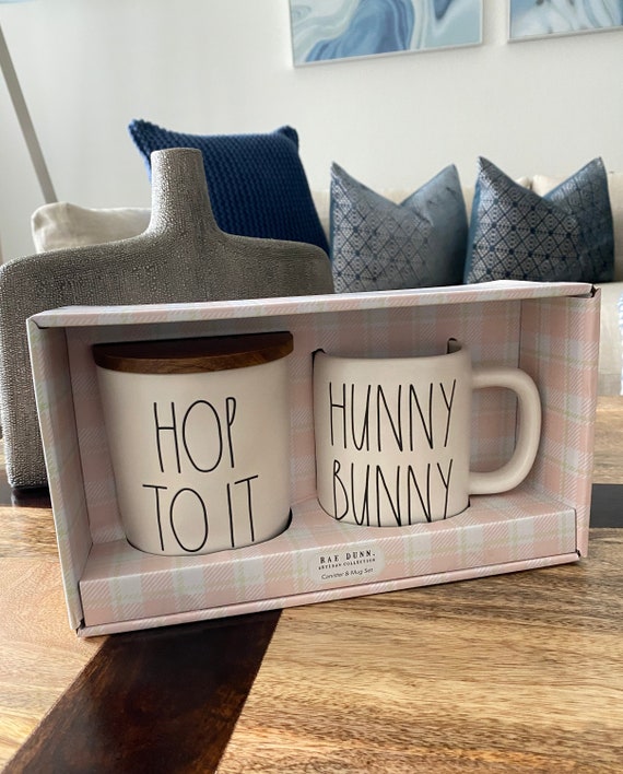 Rae Dunn HOP TO IP canister & mug set. New Easter | Etsy