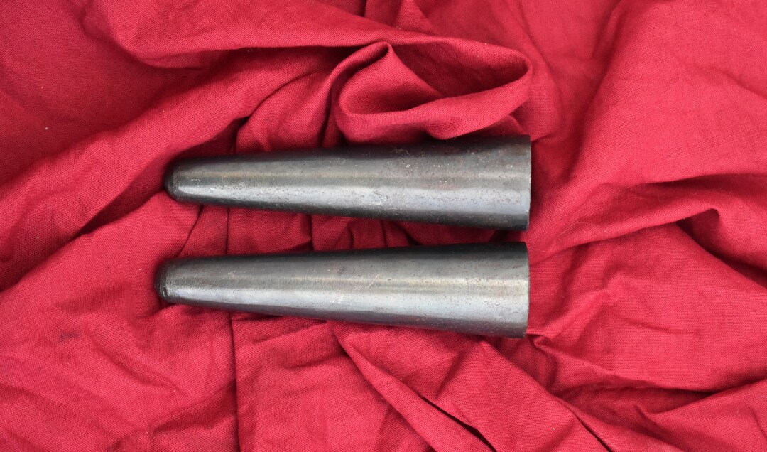 High Carbon Steel Spear Butt Cap Set of 2 - Etsy
