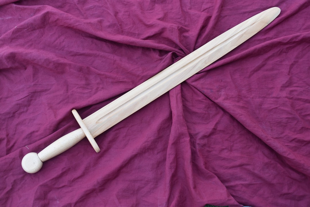 Handcrafted Medieval Knight Wooden Practice Sword - Perfect for ...