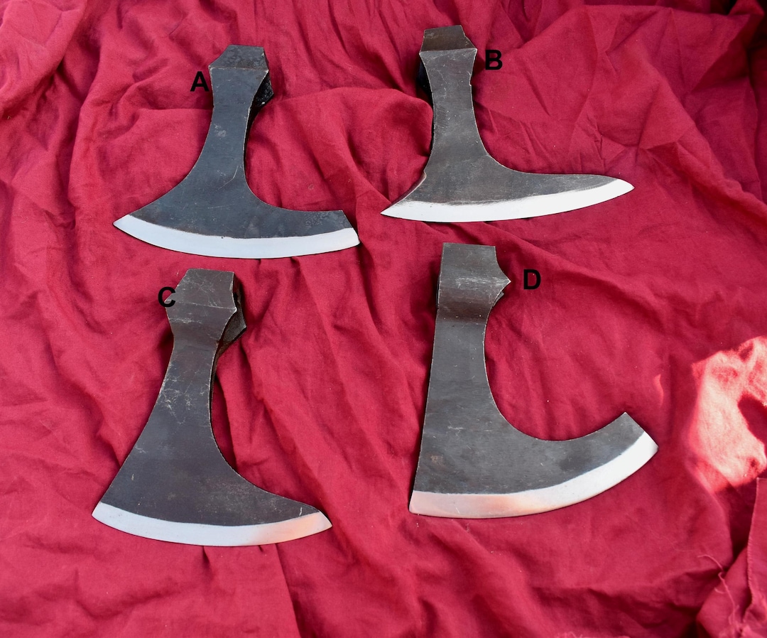 Hand Forged Medieval Viking Axe Head Best for Outdoor Camping, Wood ...