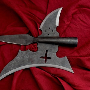 18th Century Medieval Hand Forged Halberd With One Side Blade and ...