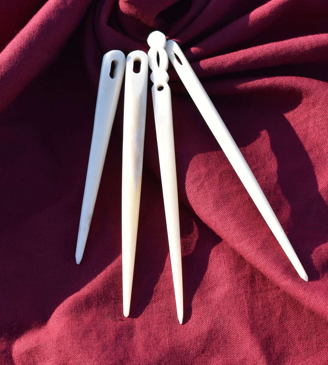 Nalbinding Handcrafted Historical Nalbinding Bone Needles Viking ...