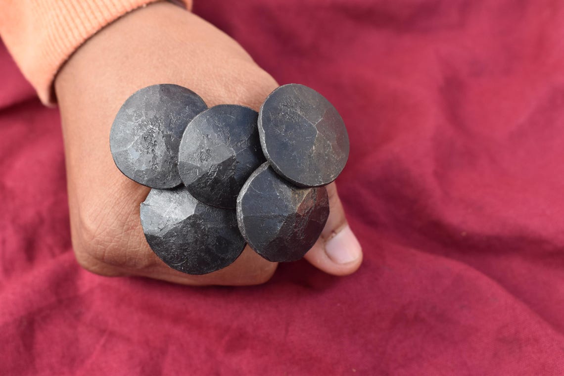 Pack of 5 Large Hand-forged Medieval Iron Nails — Viking Age ...