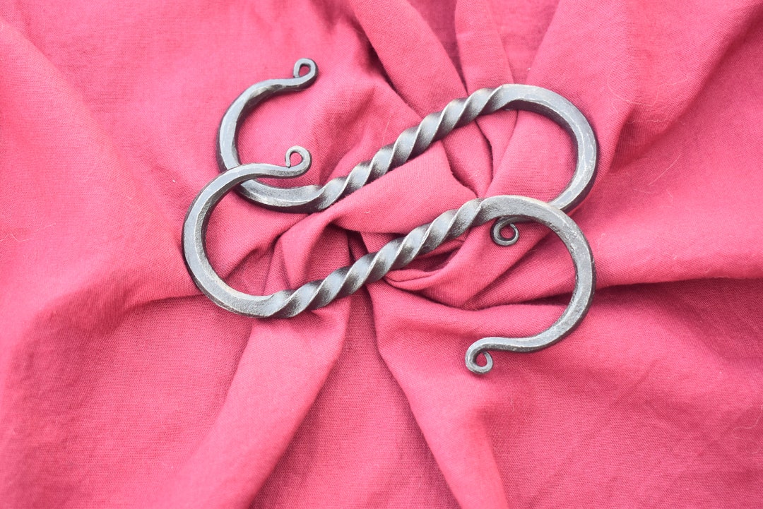 Handforged Twisted Heavy-duty S Hook Set of 2 Rustic Design. S Hooks ...