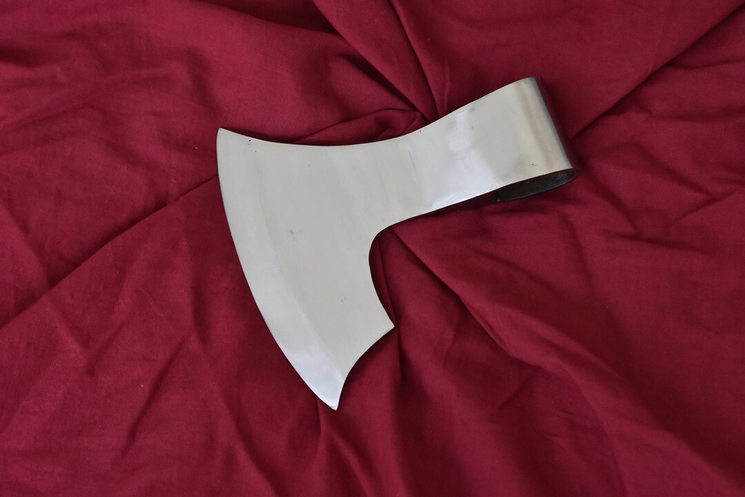Medieval Viking Style High Carbon Steel Bearded Axe Blank Axe Heads Throwing Hatchet Camping Axe ...