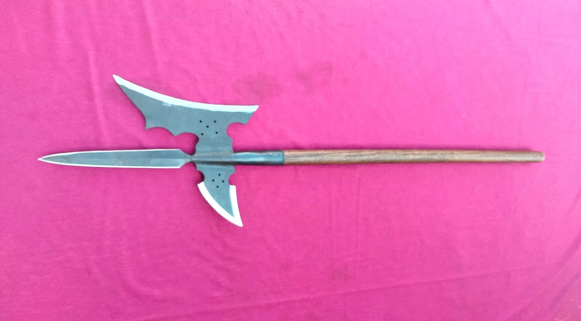 Antique Hand forged Viking European Knights Halberd With Pole | Etsy
