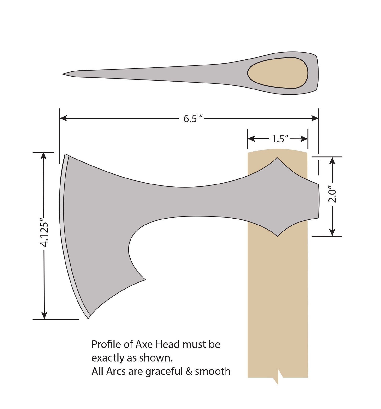 Customized Hand Forged Bearded Axe Head Set of 2 Size as per - Etsy