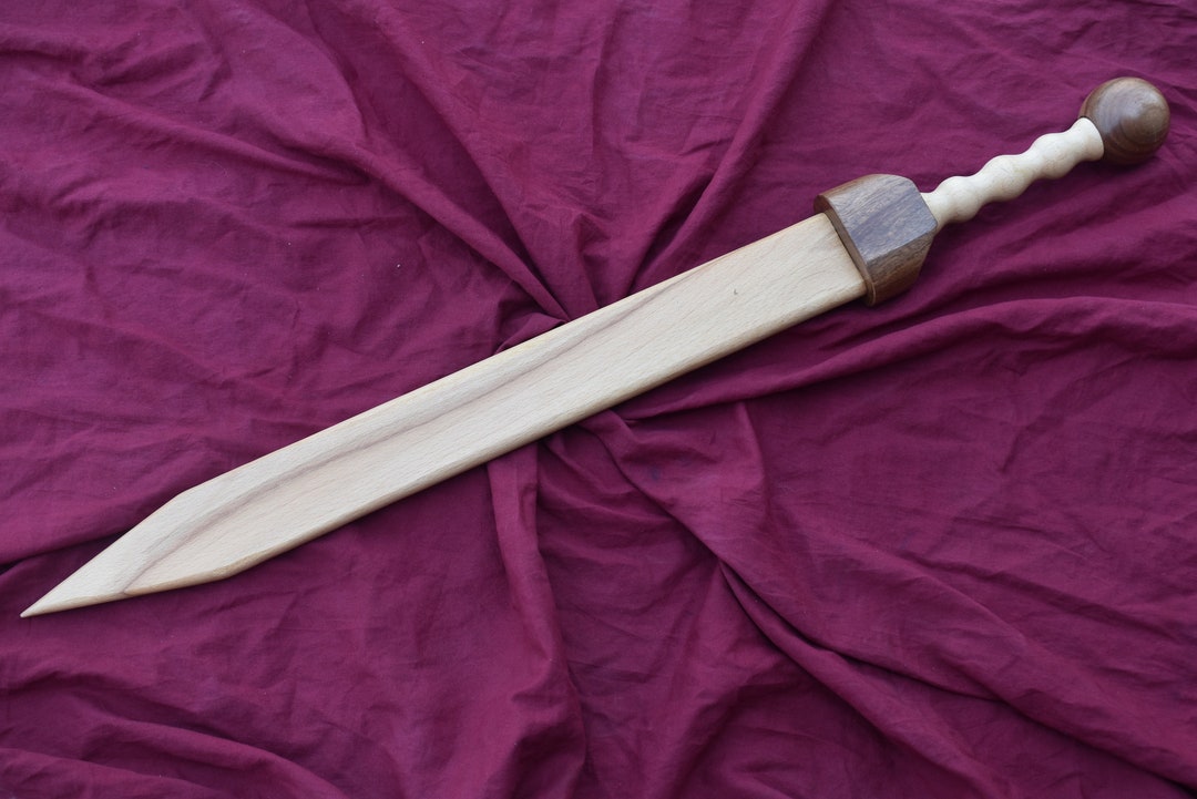 Handcrafted Wooden Roman Gladius Practice Sword Replica: Historical ...