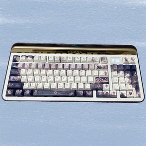 141 Keys Gothic Rose Keycap Set, Dark Rose Butterfly Keycaps, Cherry ...