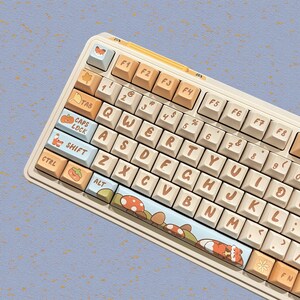 142 Keys Cute Little Fox Keycap Set, Fall Keycaps, KCA/MDA Profile ...