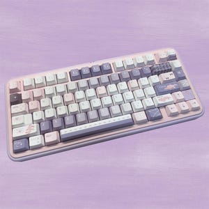 150 Keys Cute Muppets Keycap Set, Purple Keycaps, Foa/cherry Profile ...