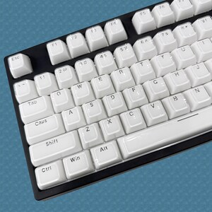 135 Keys Cute Pudding Keycap Set, Minimalist Crystal Keycaps, MDA ...