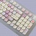131keys Cute Cartoon Sheep Keycap Set, Purple Keycaps, XOA Profile ...