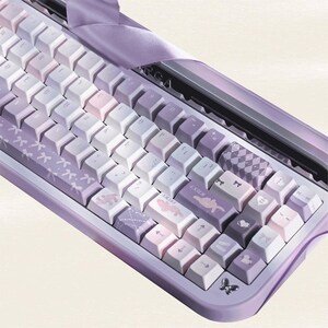 150 Keys Cute Muppets Keycap Set, Purple Keycaps, Foa/cherry Profile ...