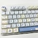 145keys Cute Cat Keycap Set, Blue Keycaps, MOC Profile Keycaps, PBT ...