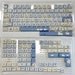 145keys Cute Cat Keycap Set, Blue Keycaps, MOC Profile Keycaps, PBT ...