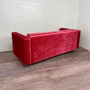1/12 Scale Miniature Dollhouse Hot Pink Velvet Couch / Sofa - Etsy