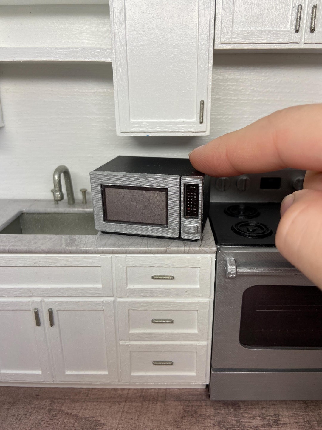 1/12 Scale Miniature Dollhouse Microwave (no Functioning Doors) - Etsy