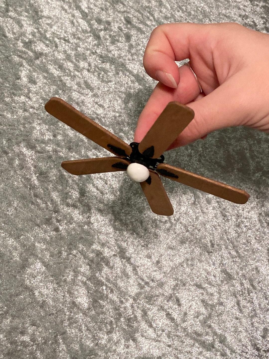 1/12 Scale Handmade Miniature Dollhouse Ceiling Fan - Etsy