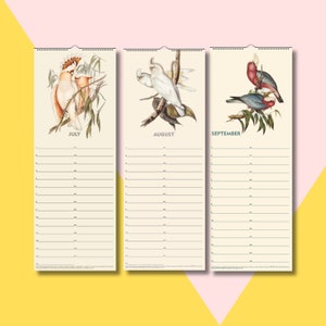 Parrots of Australia Perpetual Calendar: Vintage Bird Art Gift - Etsy