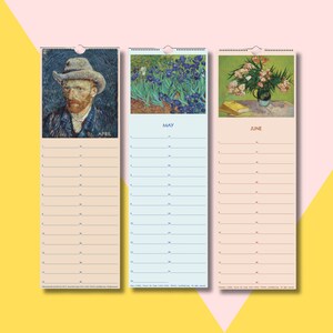 Van Gogh Sunflowers Perpetual Birthday Calendar, 12 Famous Works ...