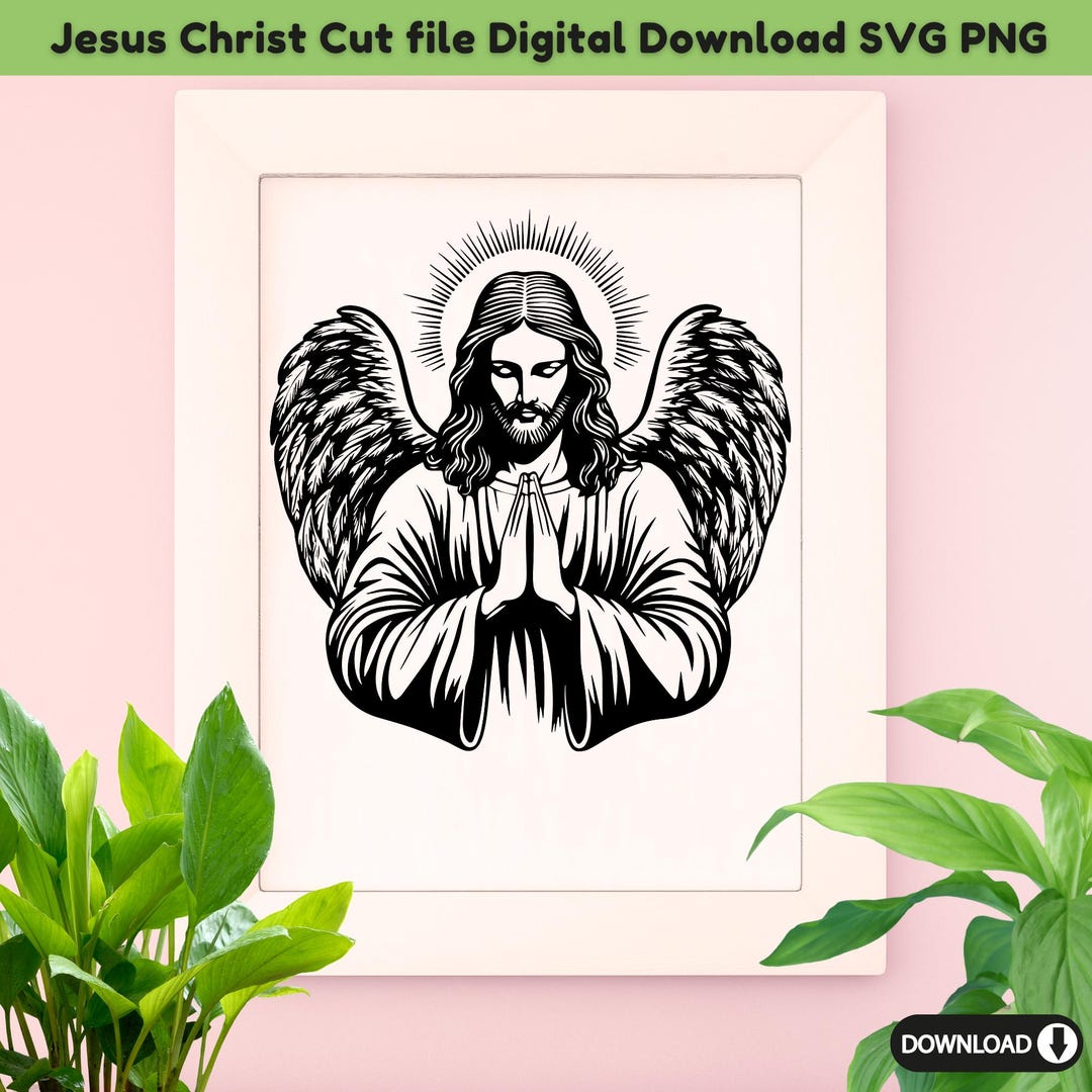 Jesus Christ Template Christus Cut File| Digital Download Clip Art for ...
