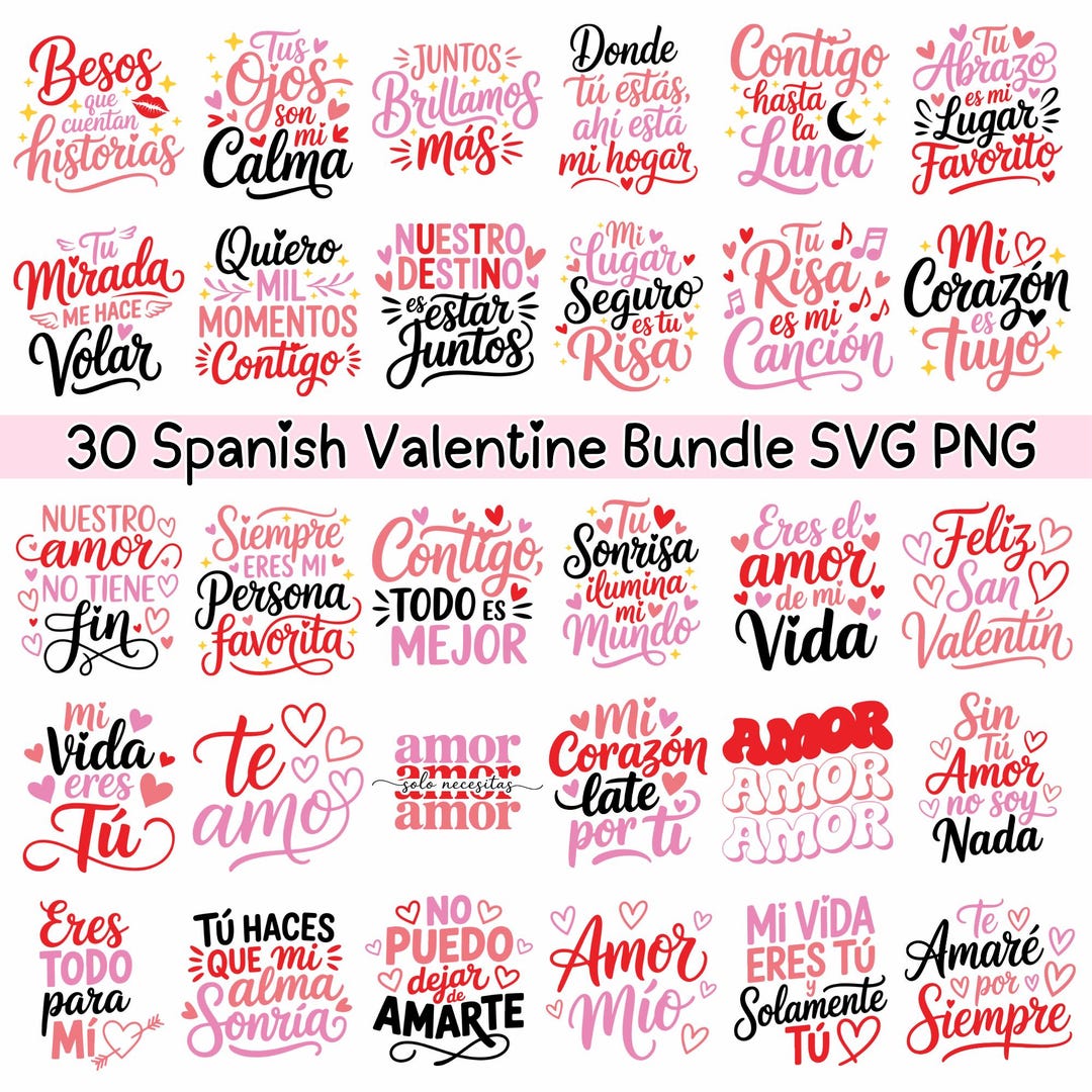San Valentín SVG Pack – Diseños Amorosos para Camisetas y Regalos ...