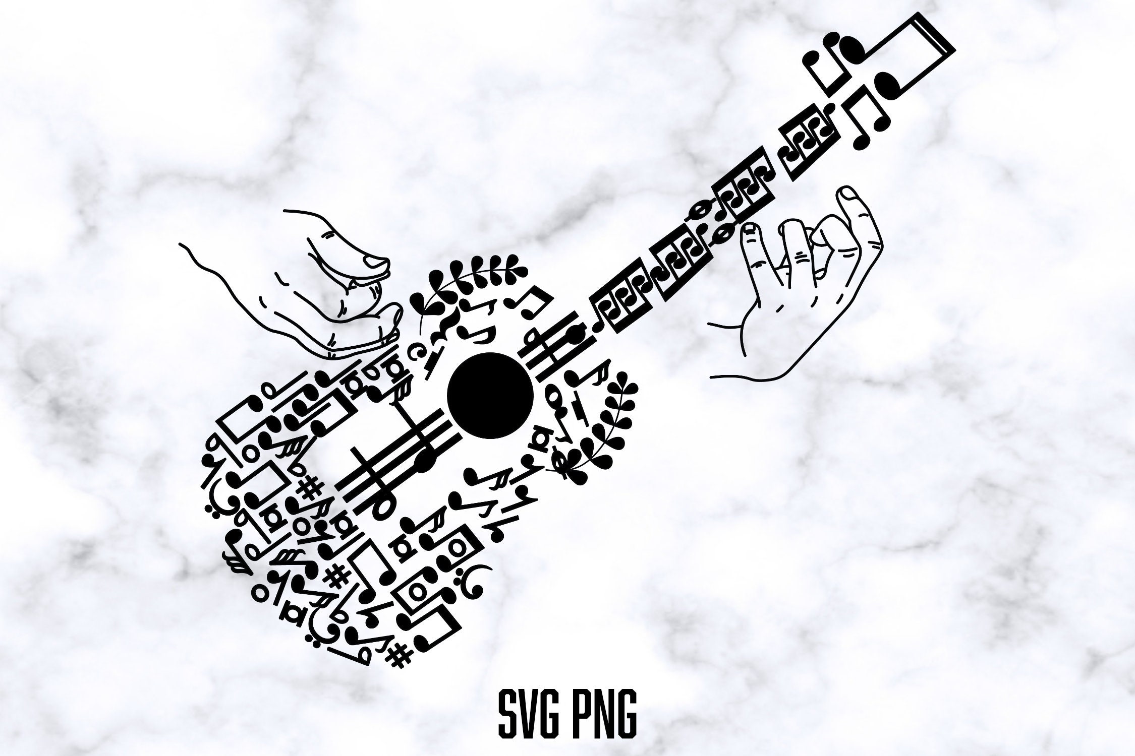 Guitar Svg Png Music Svg Guitar Silhouette Electric Guitar - Etsy