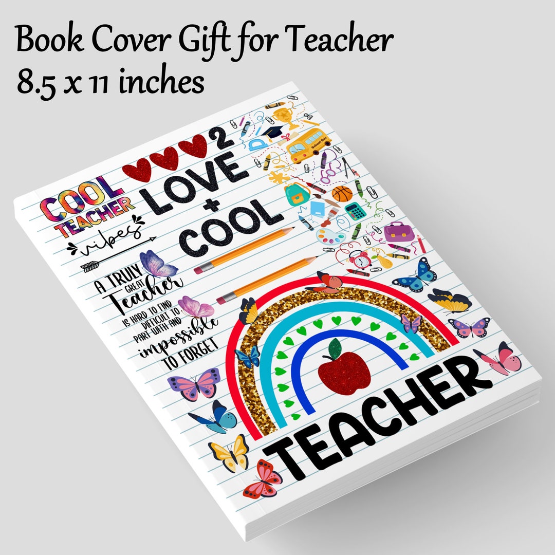 Teacher Affirmations Notebook Cover: Rainbow Design (digital Download ...