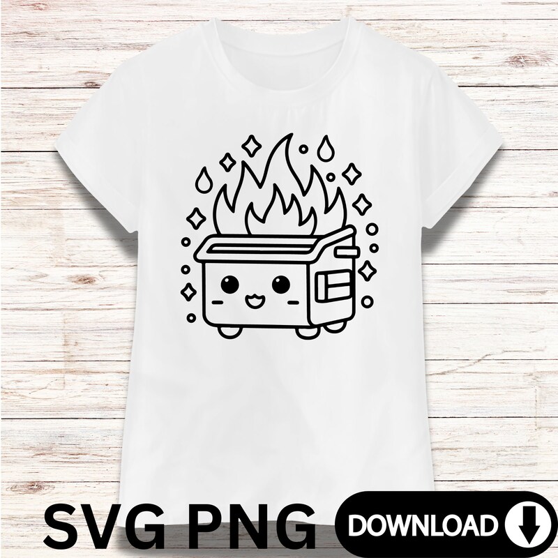 Dumpster Fire Svg File - Etsy