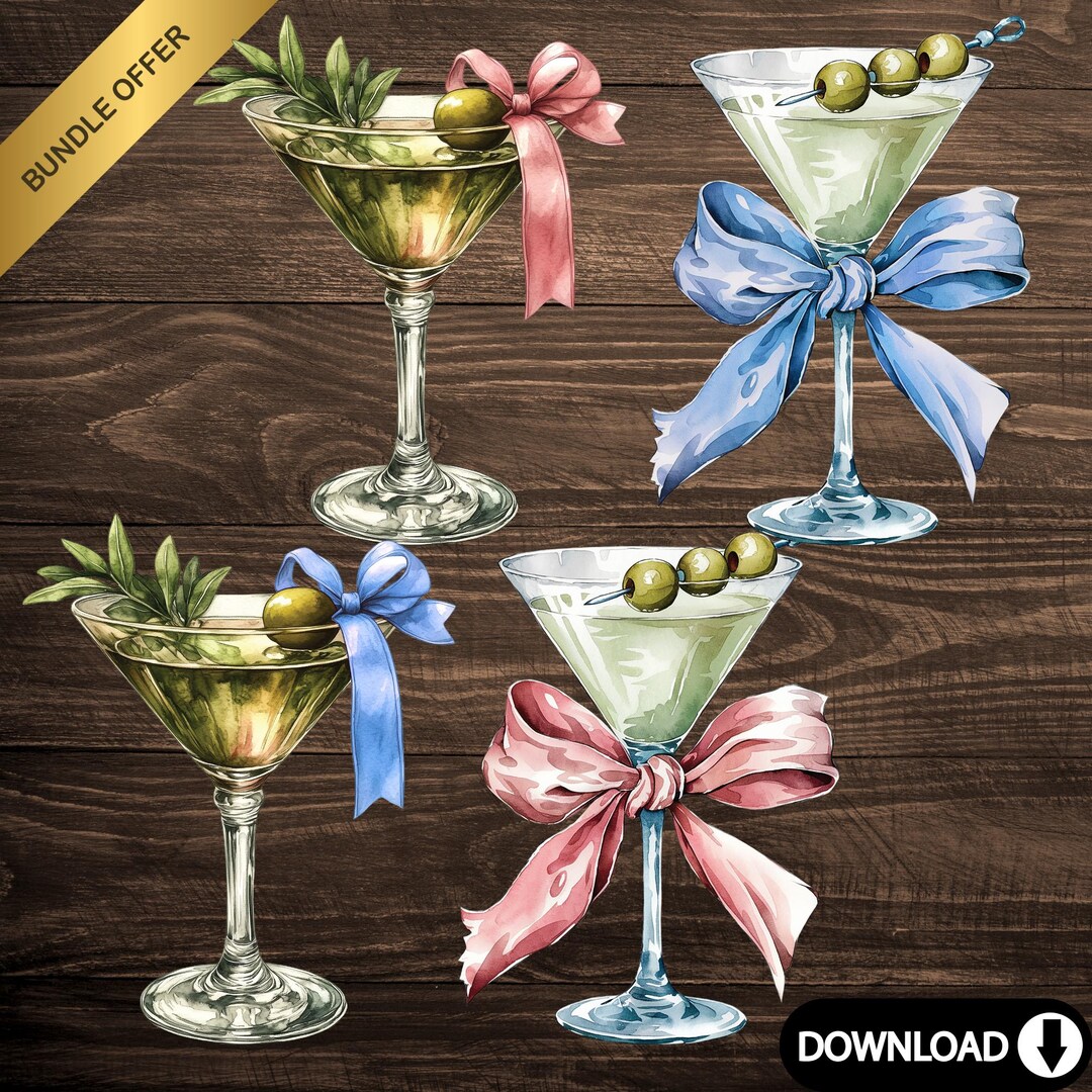 Dirty Martini Pink Bow Coquette | Cute Martini Glasses Bows Women T ...