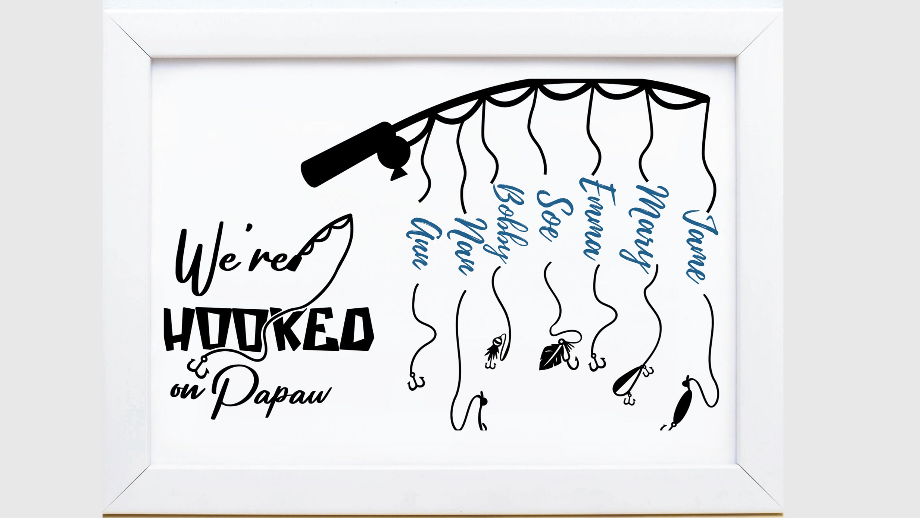 We Are Hooked on Papaw Svg Png Printable Father's Day | Etsy