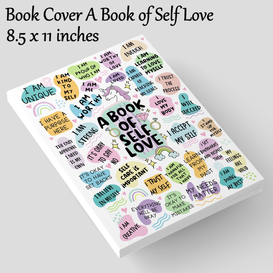 Self Love Notebook Cover: 8.5 X 11 PNG Design (digital Download) - Etsy