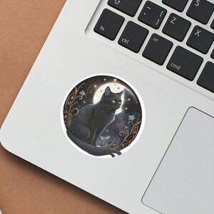 12 Beautiful Celestial Black Cats Clipart, Magic Cat Png Magic Clip Art ...