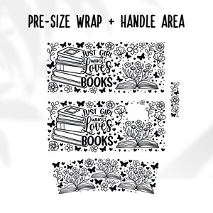 2 Designs SVG 40oz Quencher Stanley Tumbler Full Wrap Just a Girl Who ...