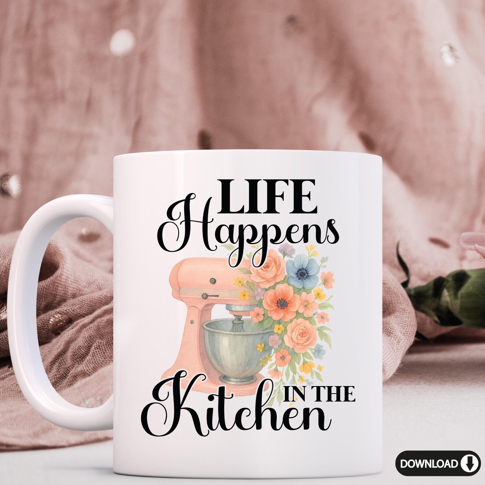Funny Kitchen Towel Sublimation Designs: Farmhouse Cooking Quotes (PNG ...