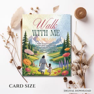 Walk With Me Printable Posters Card : 2026 Youth Theme (digital ...