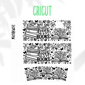 2 Designs SVG 40oz Quencher Stanley Tumbler Full Wrap Just a Girl Who ...