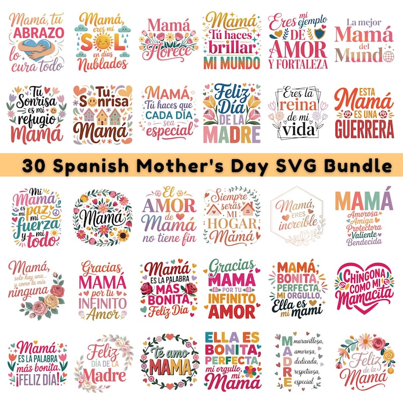 Spanish Mothers Day Cards - Etsy