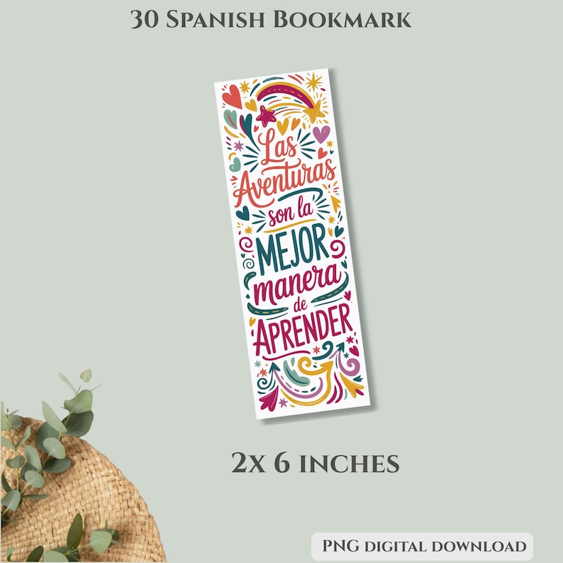 30 Spanish Motivation Bundle Inspirational Frases Bookmark (digital ...
