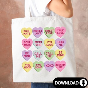 Bundle Conversation Hearts Clipart Cute Candy Hearts Valentine's Day ...
