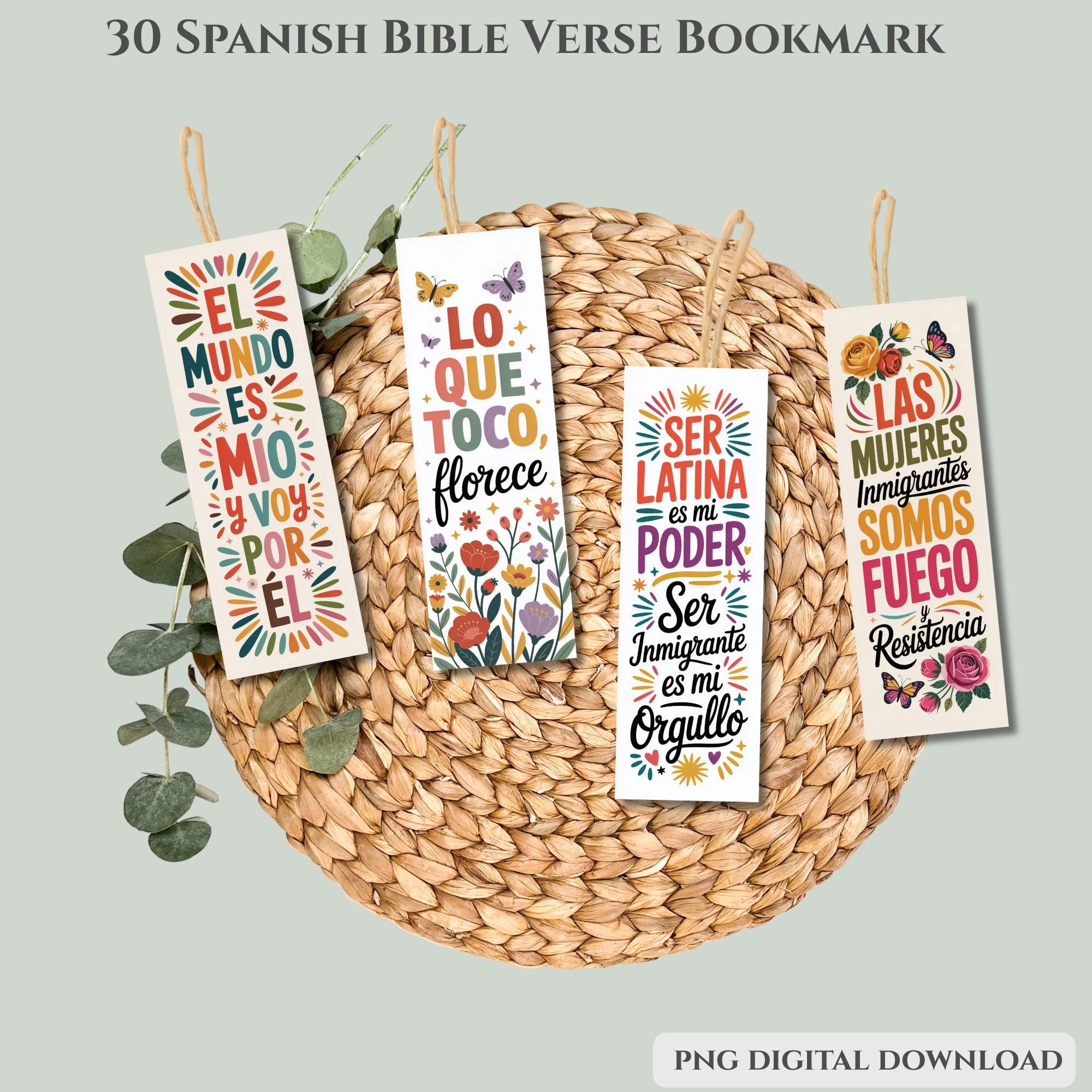 30 Spanish Motivation Bundle Inspirational Frases Bookmark (digital ...