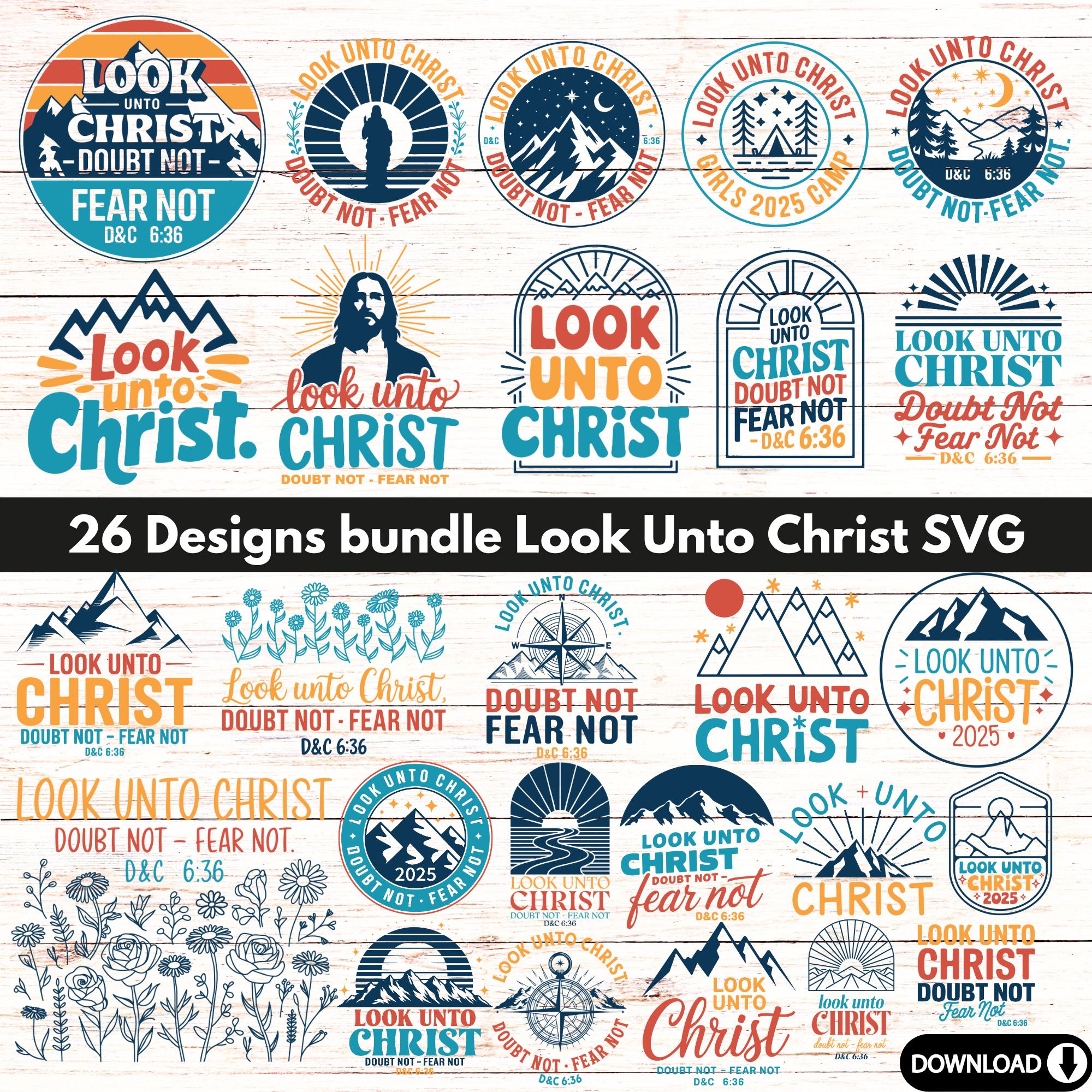 Look Unto Christ SVG Bundle: 2025 Youth Theme (digital Download) - Etsy